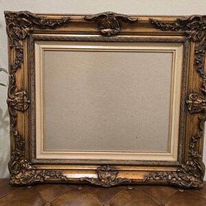 Museum Style Frame | Large Ornate Gold Frame | 19th Century Victorian ...