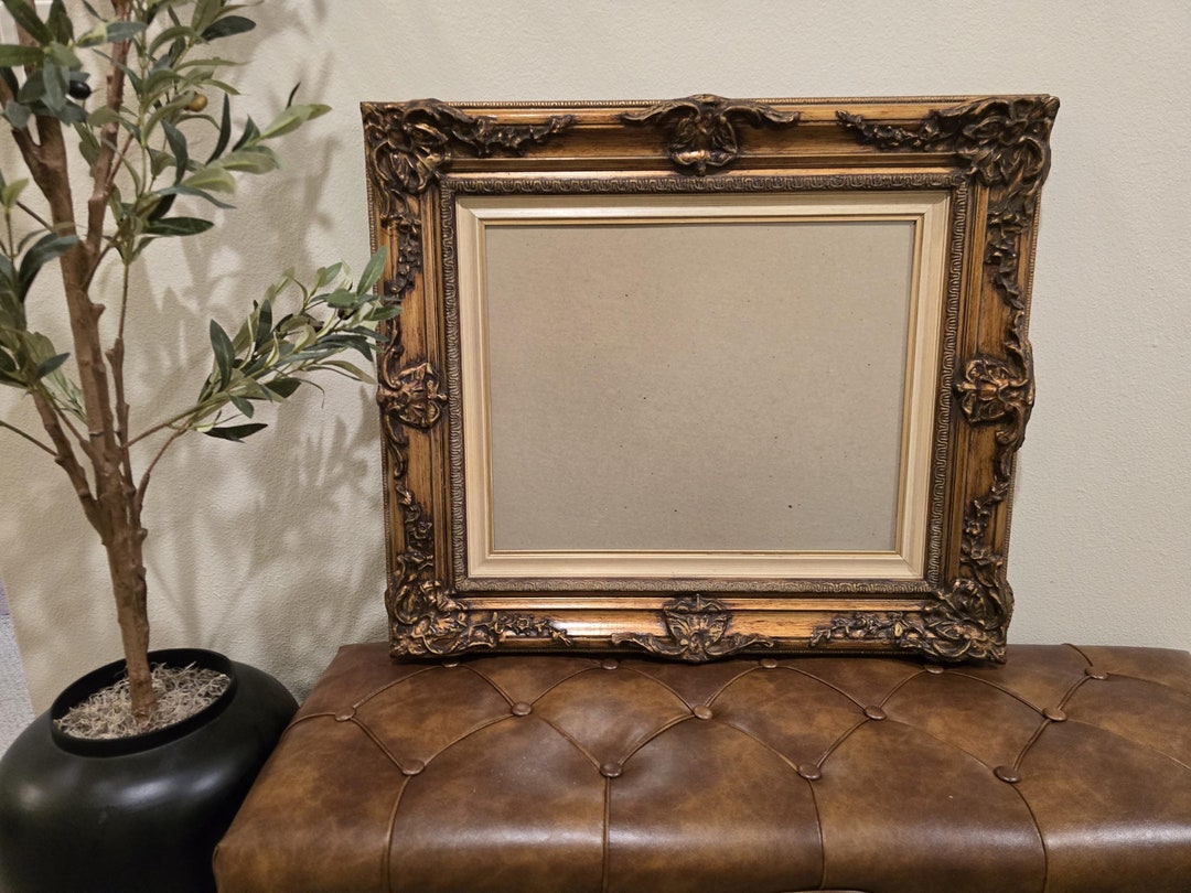 Museum Style Frame | Large Ornate Gold Frame | 19th Century Victorian ...
