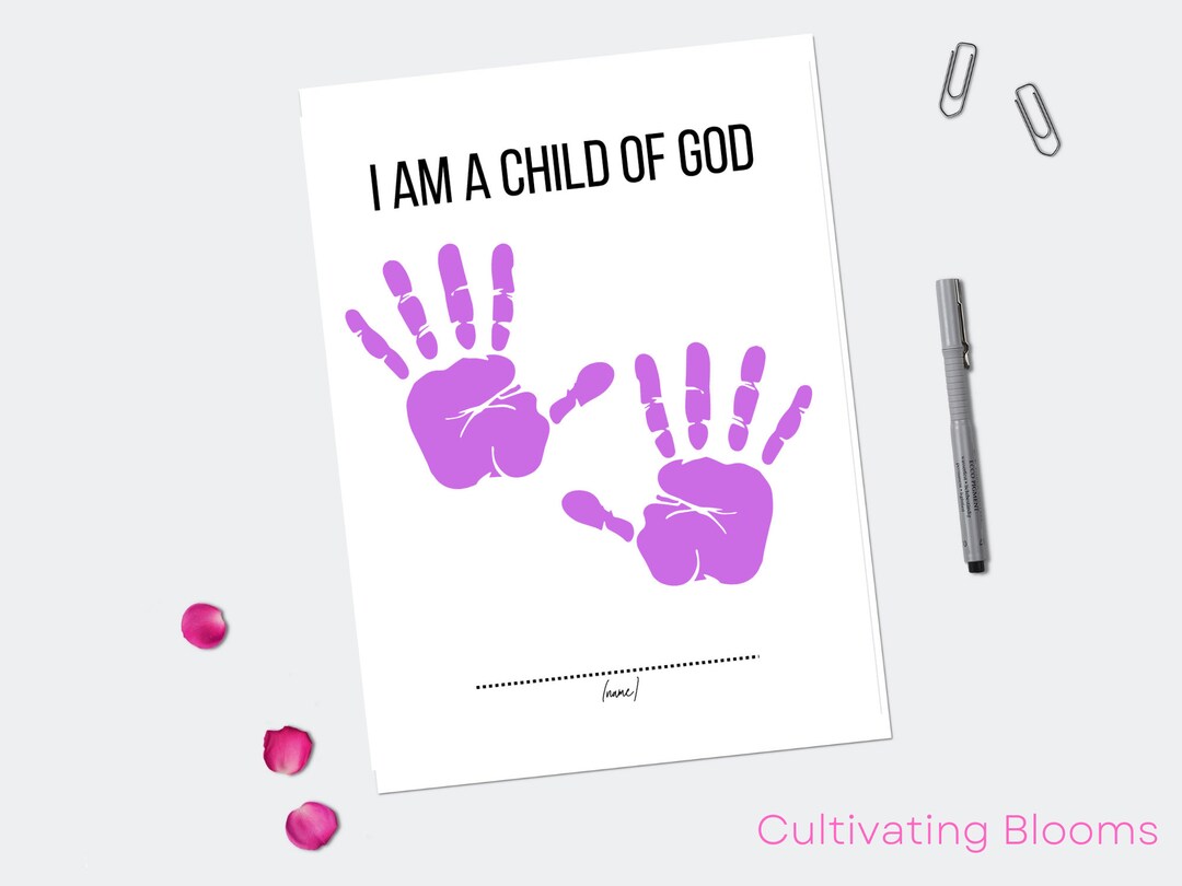 Handprint Craft, Sunday School or Children’s Church Art Project ...