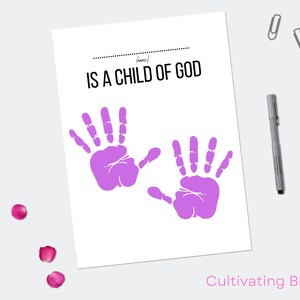 Handprint Craft, Sunday School or Children’s Church Art Project ...