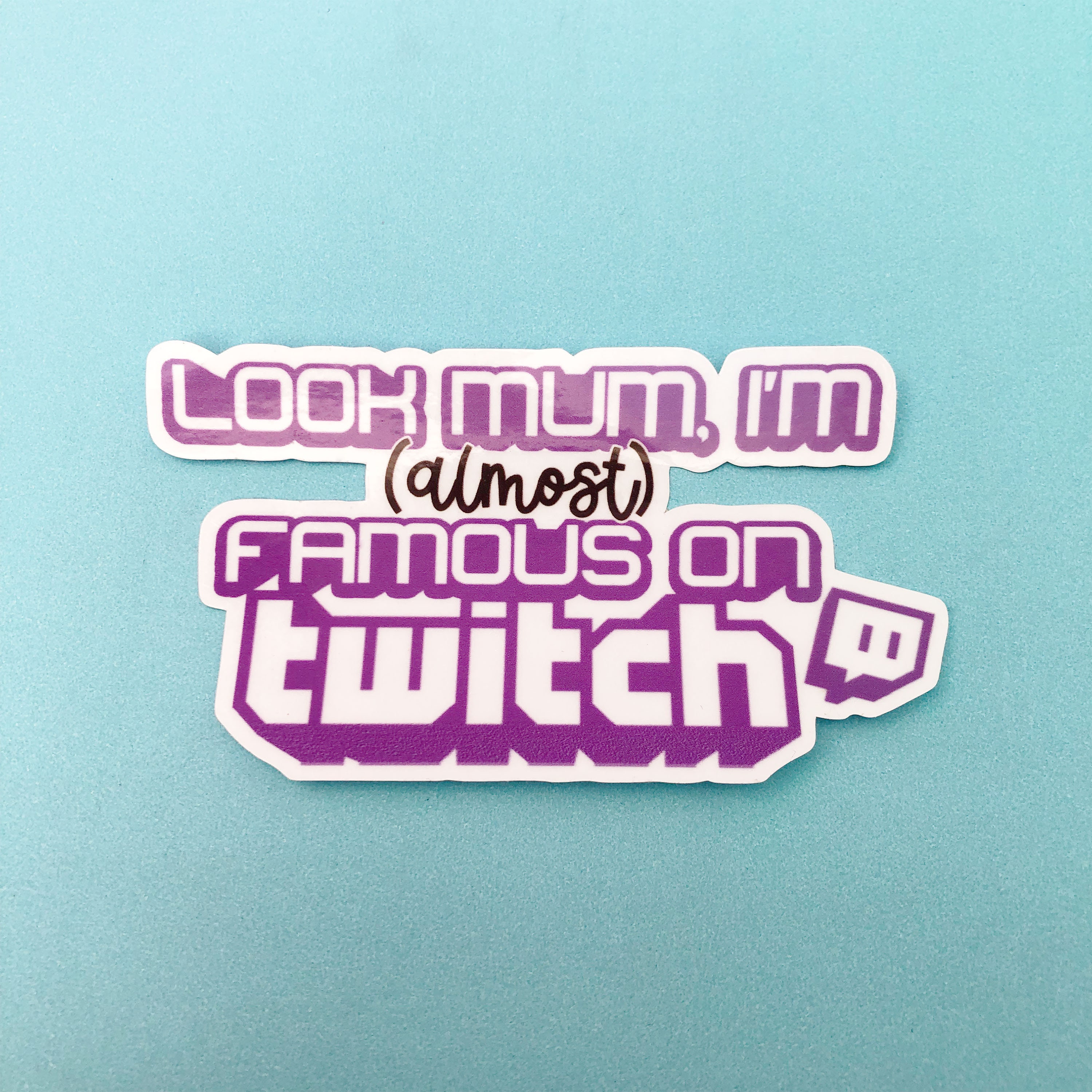 Twitch Streamer Vinyl Stickers, Streamer Sticker, Twitch Gift, Gamer ...