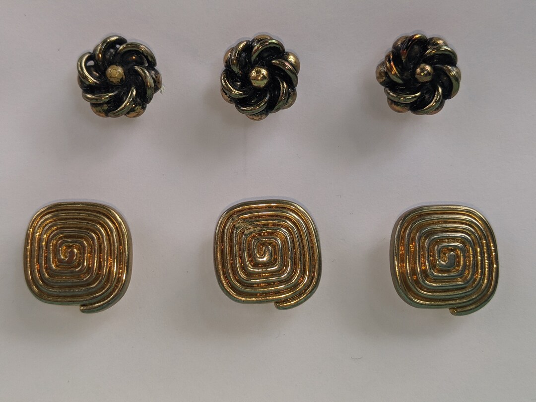 Gold Decorative Buttons - Etsy
