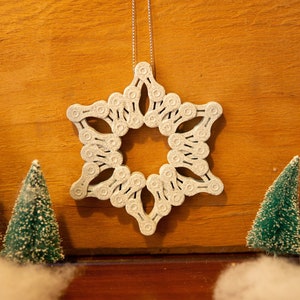 Bike Chain Christmas Ornament Fancy Snowflake - Etsy