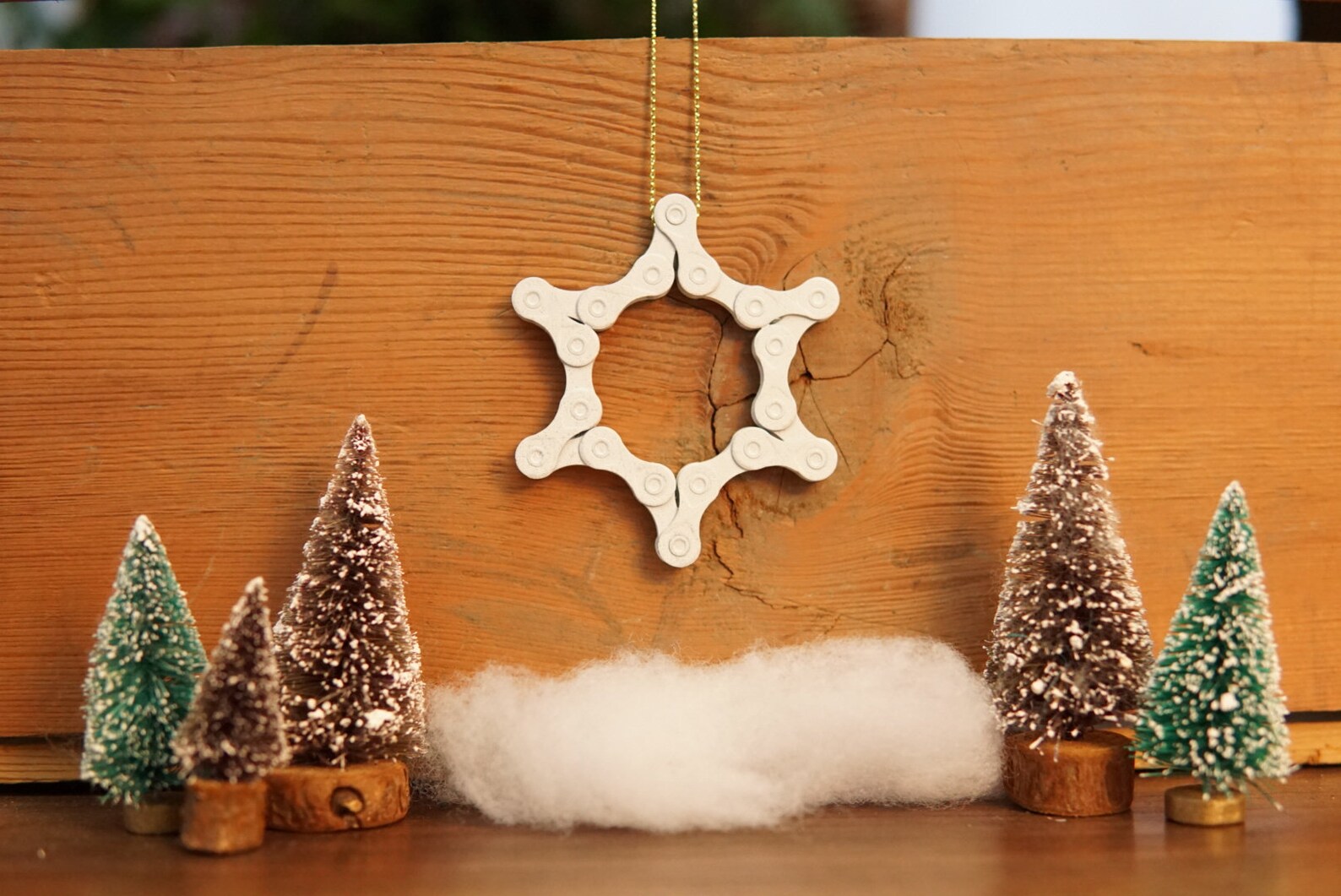 Bike Chain Christmas Ornament Snowflake - Etsy