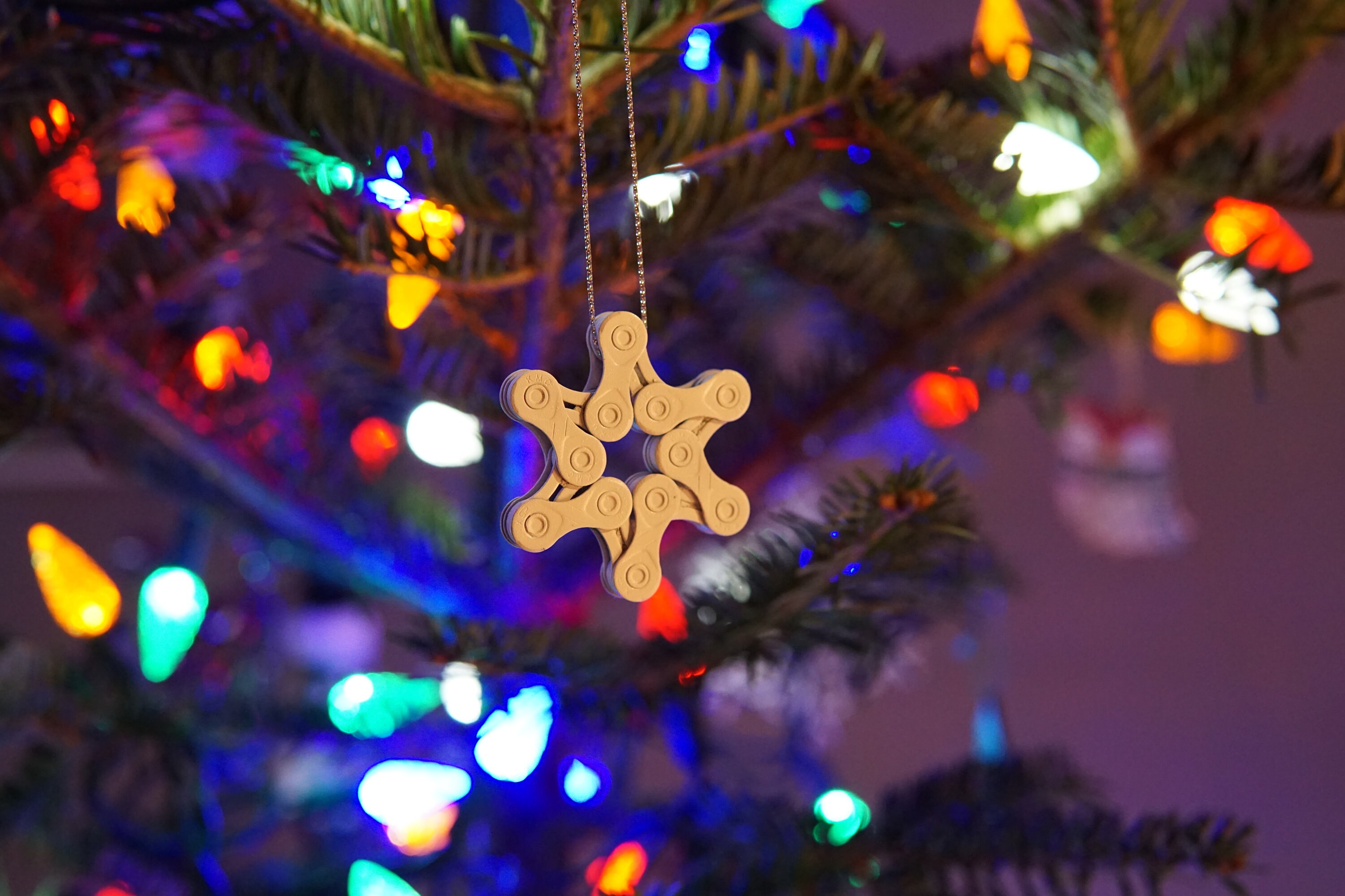 Bike Chain Christmas Ornament Snowflake - Etsy