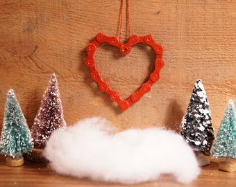 Bike Chain Christmas Ornament Snowflake - Etsy