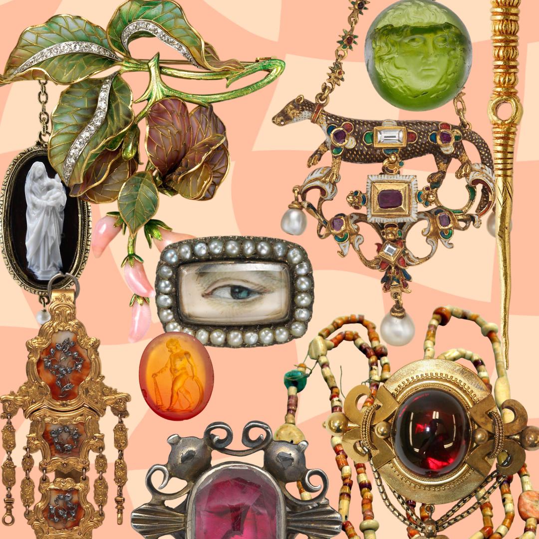 1,000+ Antique Jewelry Digital Stickers - Digital Download PNG Pack and ...