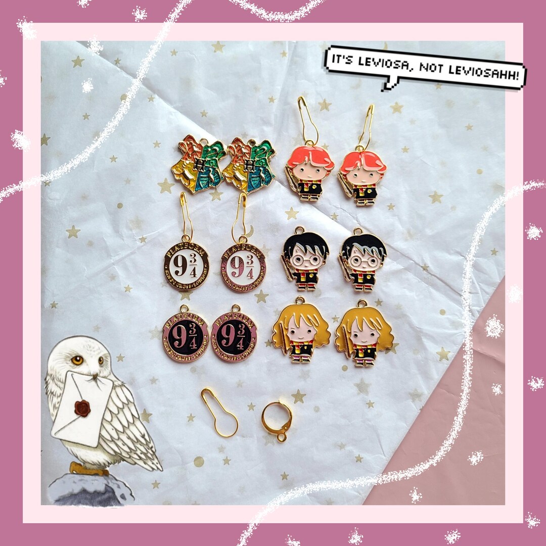 Super Cute HP Stitch Markers - Progress Keeper - for Knitting - Crochet ...