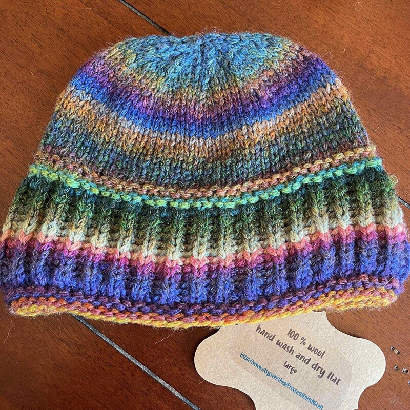 Hand Knit Hat - Etsy