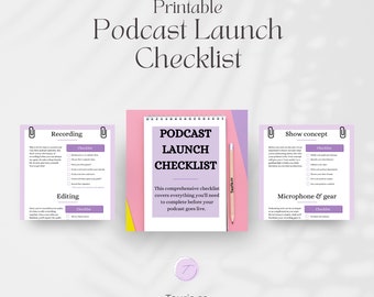 Podcast Planner Worksheet, Podcast Worksheet, Pod Cast, Podcast Plan ...