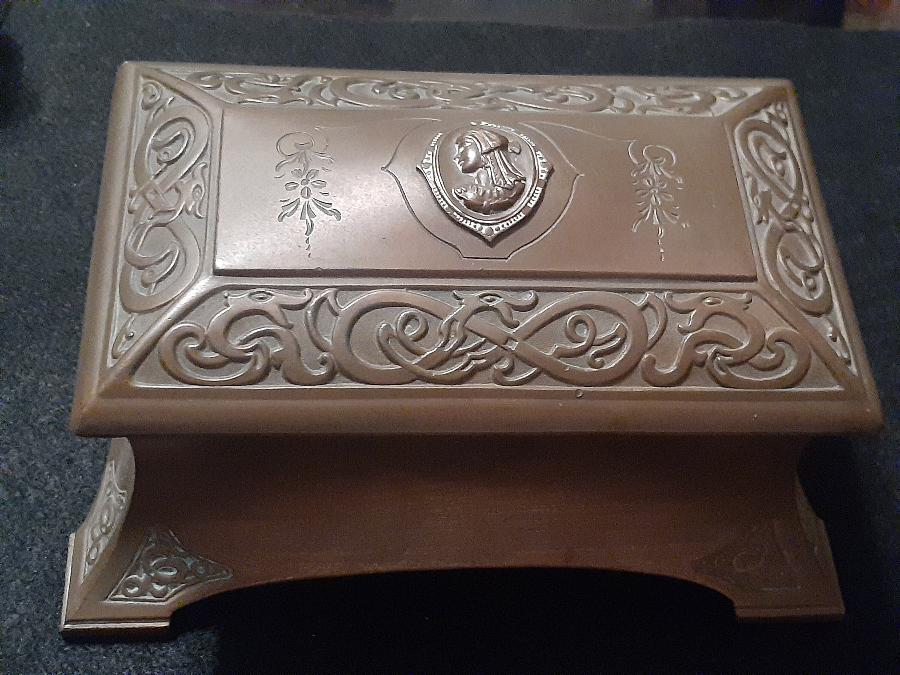 Benedict Genuine Bronze Jewelry Box - Etsy