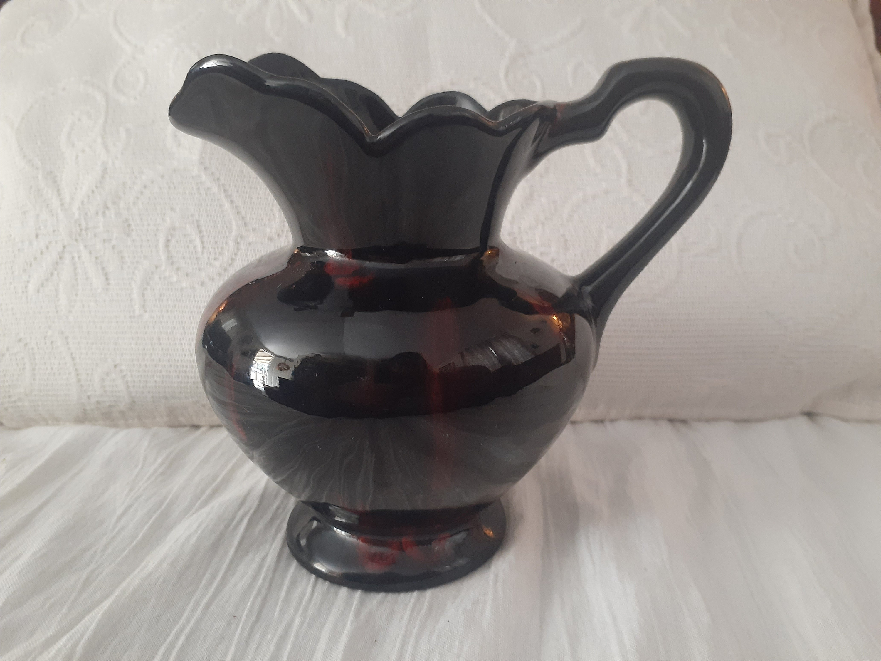 Ruby Red Decorative Glass Vase - Etsy