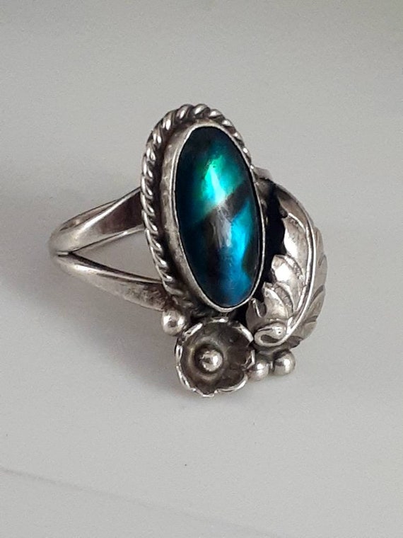 Native ring sterling silver - Gem