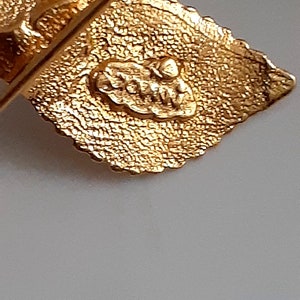 Covani Red Enamel and Gold Tone 3D Rose Figural Brooch/pin - Etsy