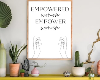 Empowered Women Empower Wall Art Quote Vinyl Wall Art Sticker - Etsy