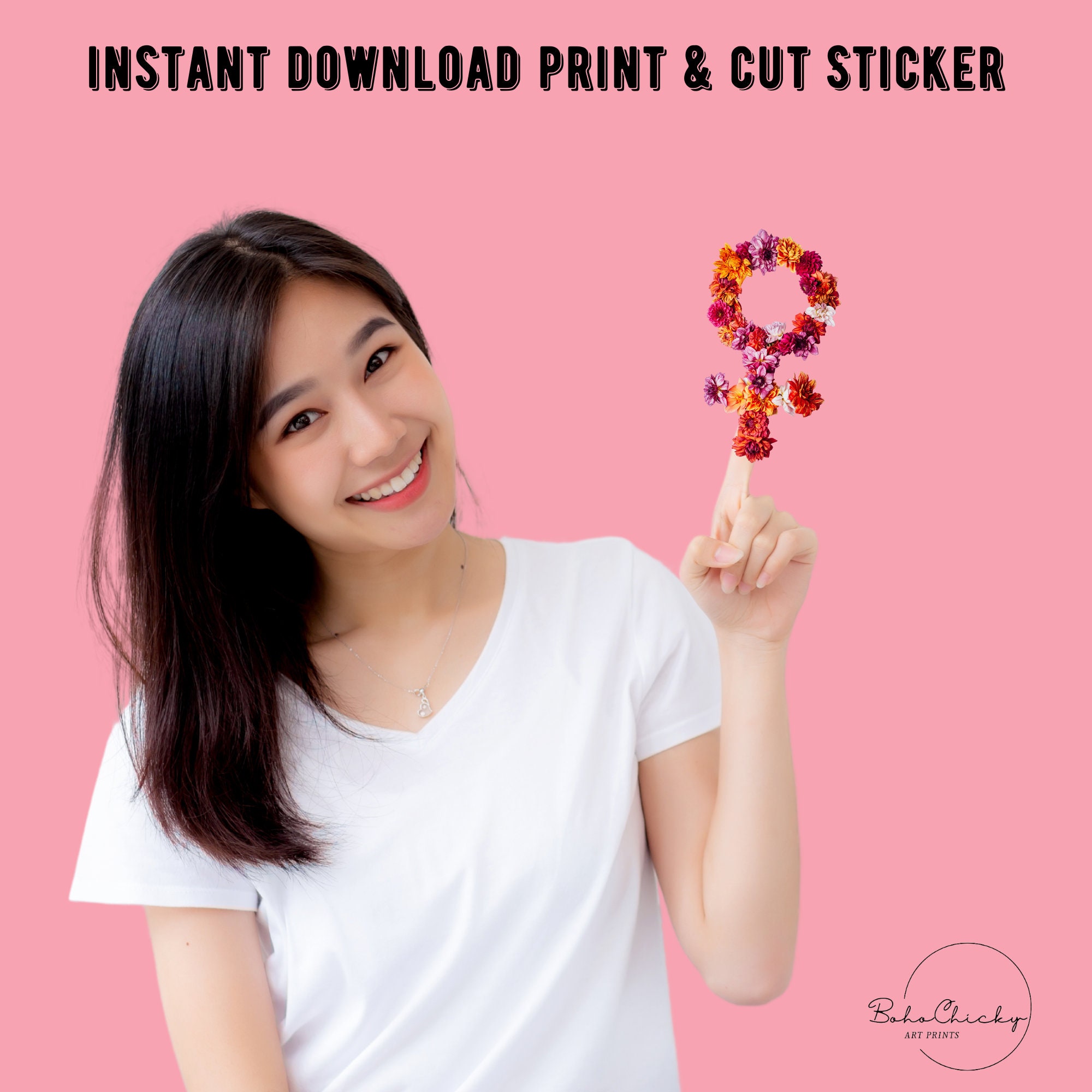 Female Symbol Sticker, Girl Power Sticker, Pro Choice - Etsy