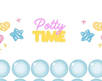 Digital Sticker Reward Potty Training Chart - Etsy