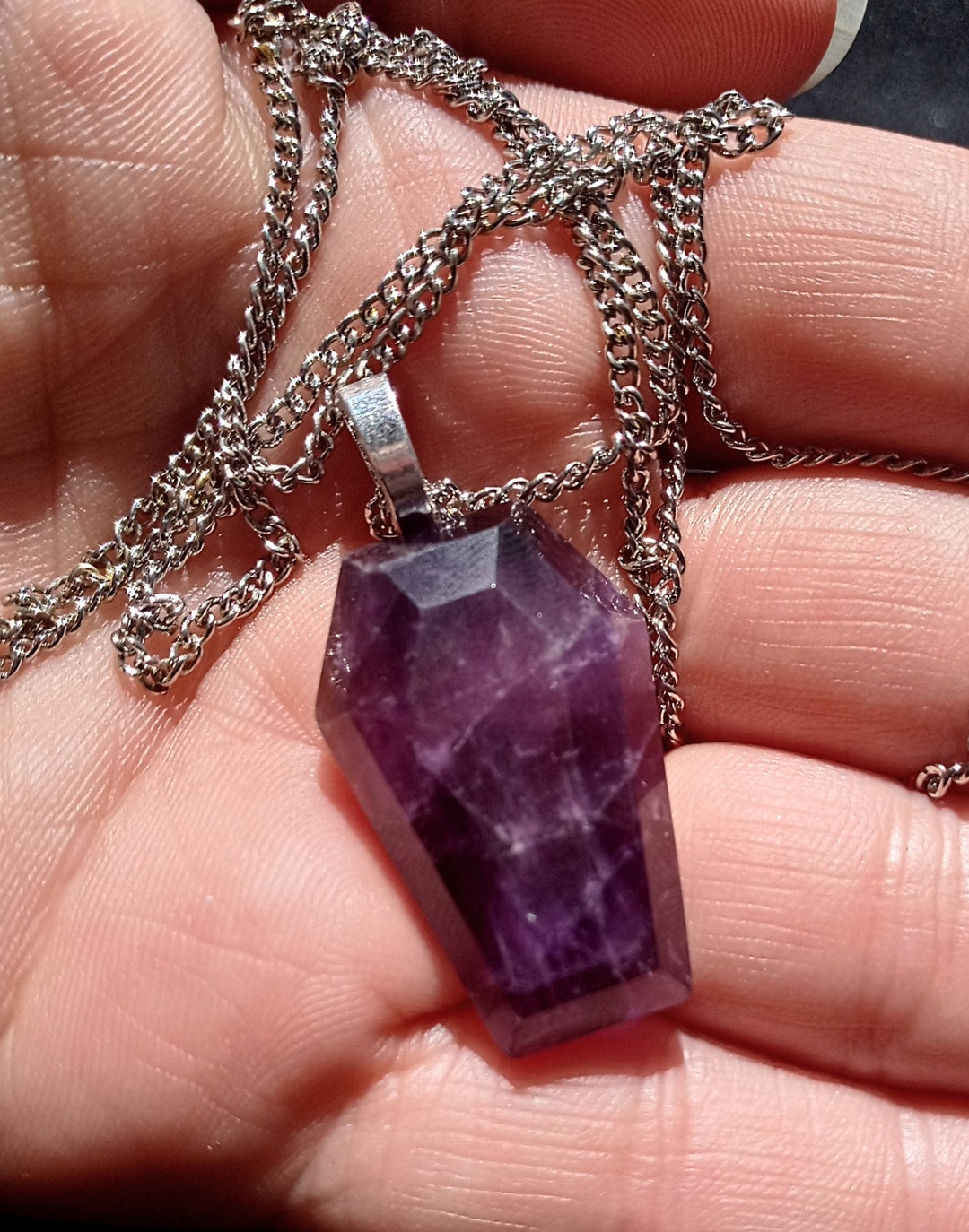 Crystal Coffin Necklace Forgotten Whispers Co - Etsy