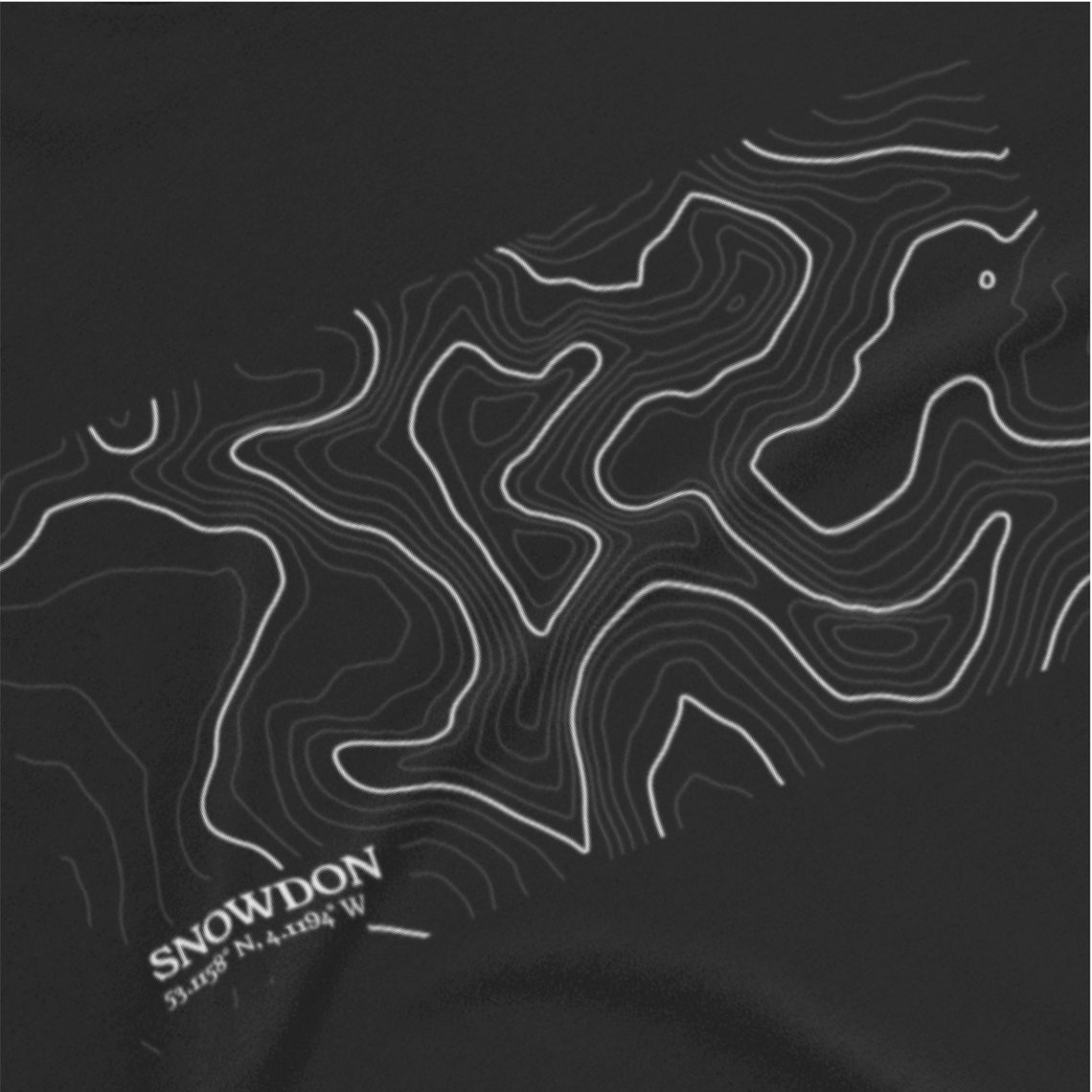 Custom Hiking T-shirt Outdoors Gift Contour Map Art Topographic ...