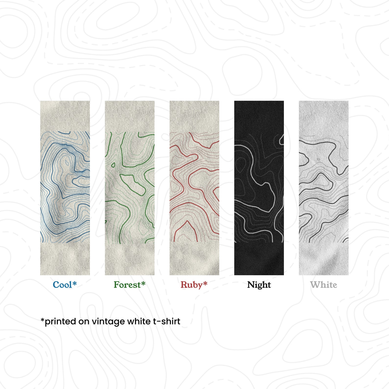 Custom Hiking T-shirt Outdoors Gift Contour Map Art Topographic ...