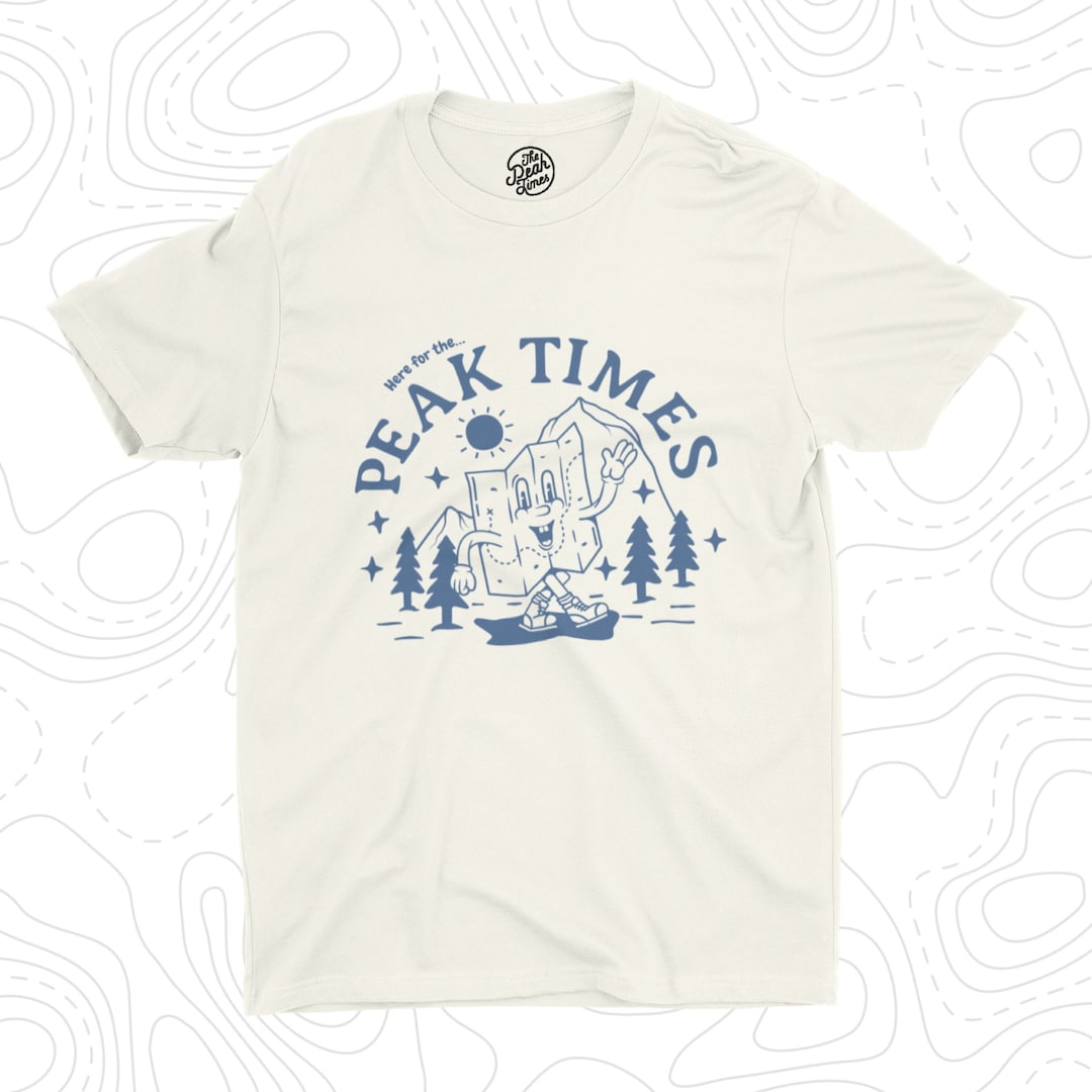 Map Guy Character Print Here for the Peak Times Illustration Graphic T ...