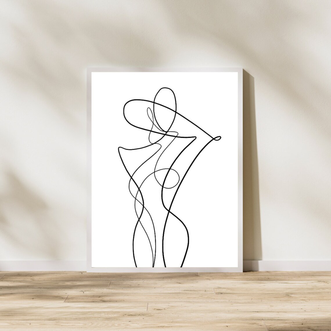 Custom Line Drawing Body Portrait Print Single Line Art Personalised ...