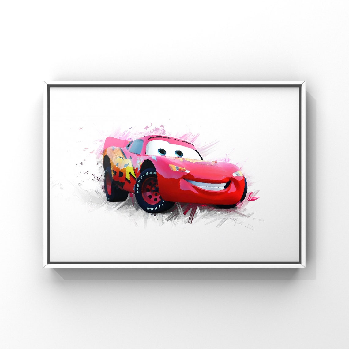 Car Poster Children's Nursery Wall Art Race Car Room | Etsy