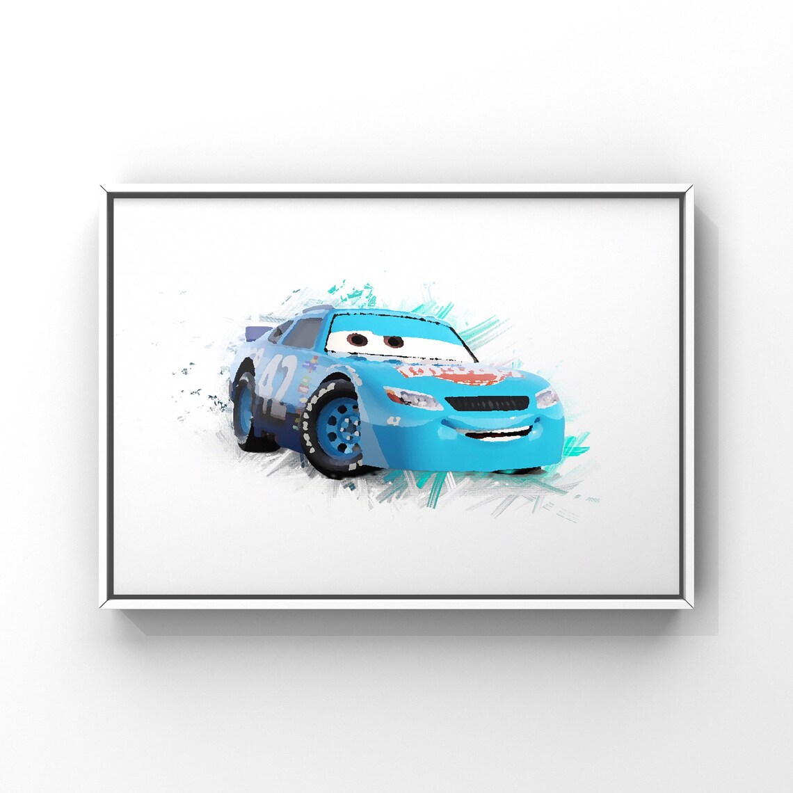 Car Poster Children's Nursery Wall Art Race Car Room | Etsy