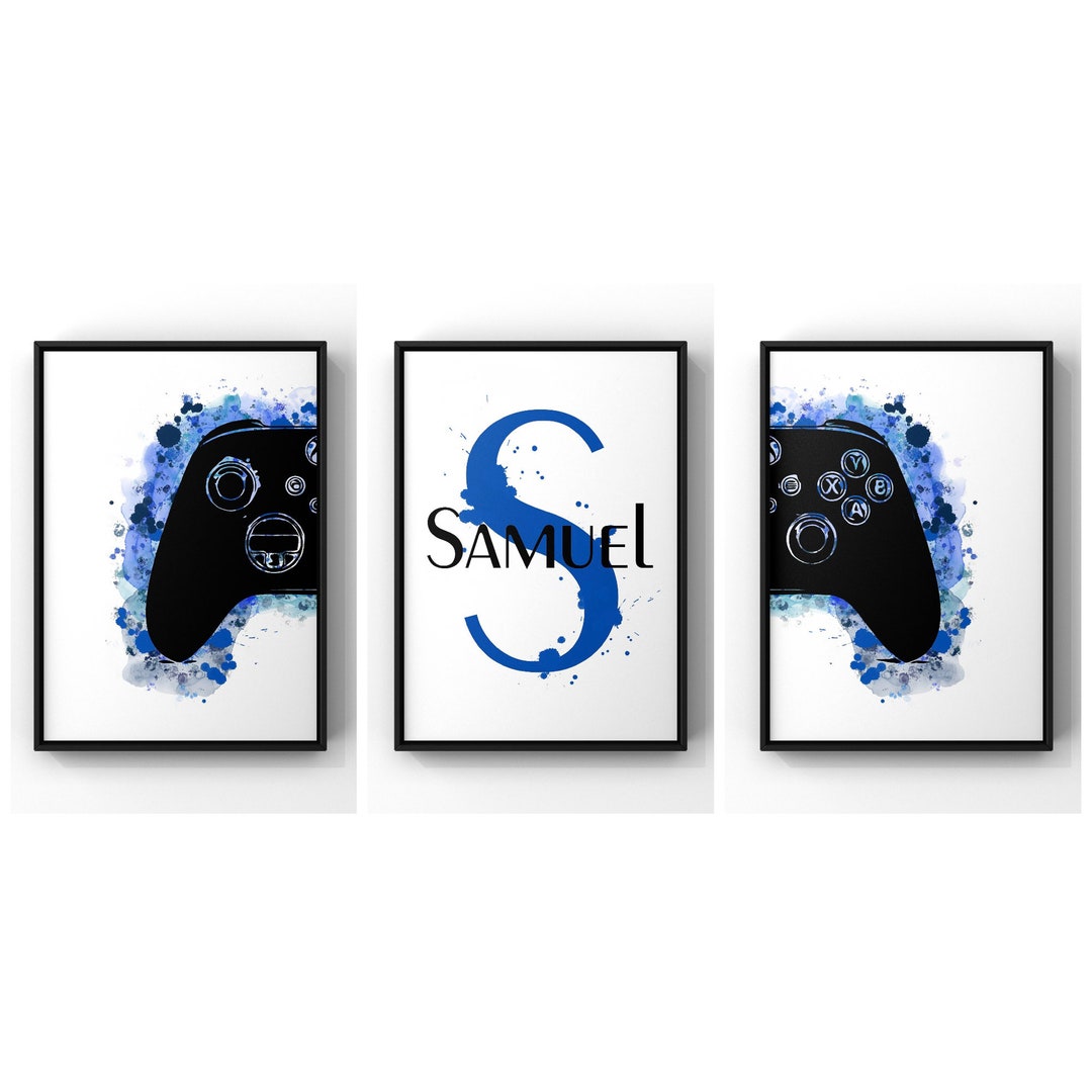 Gaming Prints, Set of 3 Gaming Poster, Gamer Room Decor, Personalised ...