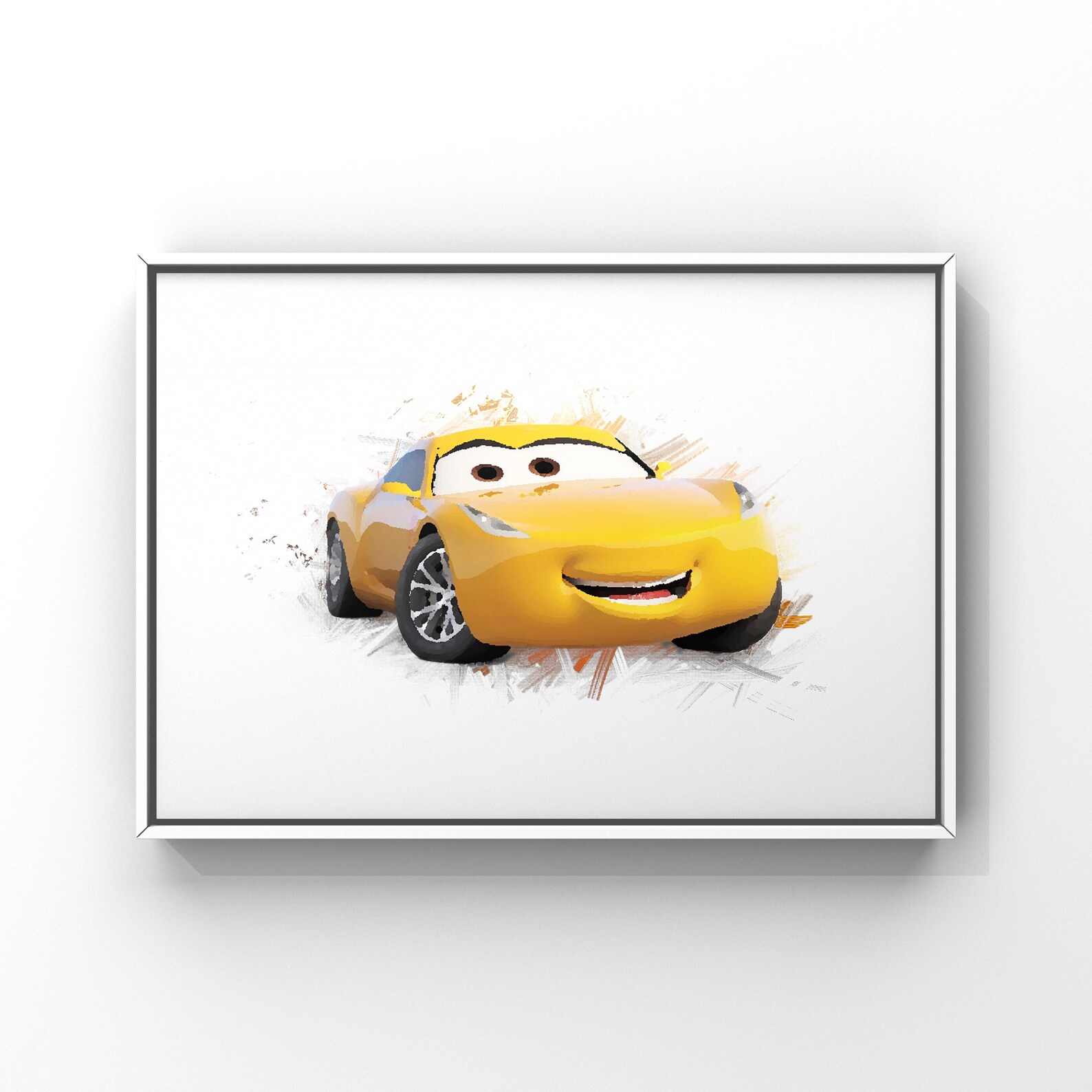 Car Poster Children's Nursery Wall Art Race Car Room | Etsy