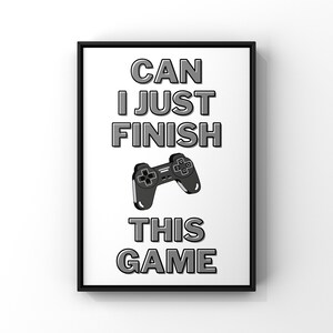 Gaming Print, Printable Gaming Poster, Gamer Print Digital Download ...