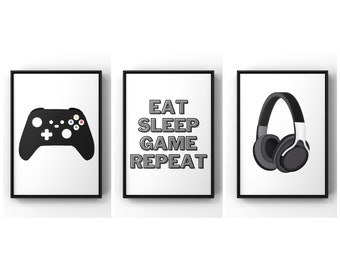 Game Over Print Gamer Wall Art Game Over Poster Gaming - Etsy