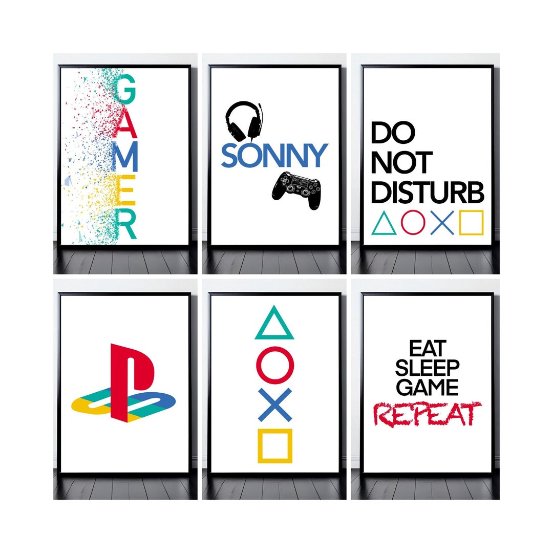 Gaming Poster Games Room Personalised Games Controller Gaming Decor ...