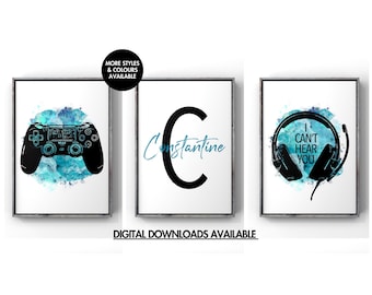 Game Over Print Gamer Wall Art Game Over Poster Gaming - Etsy