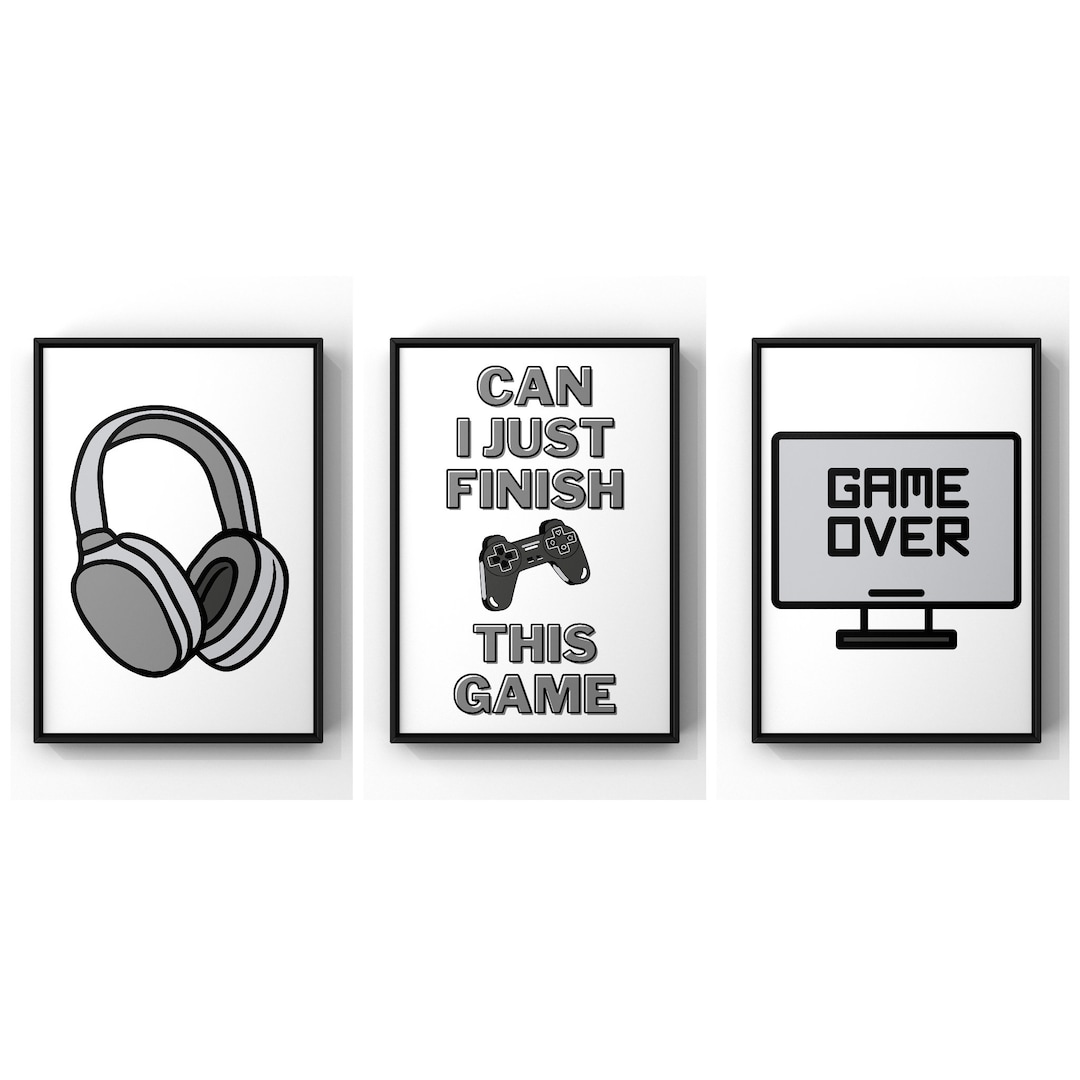 Gaming Print, Printable Gaming Poster, Gamer Print Digital Download ...