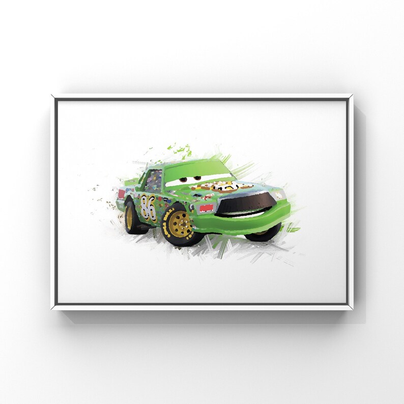Car Poster Children's Nursery Wall Art Race Car Room | Etsy