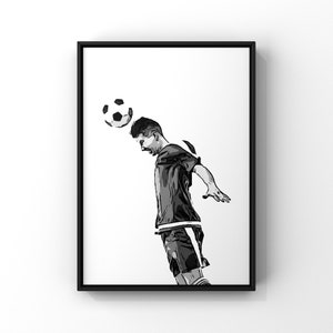 Football Print, Football Gift, Football Shirt Wall Art, Gift for Him ...