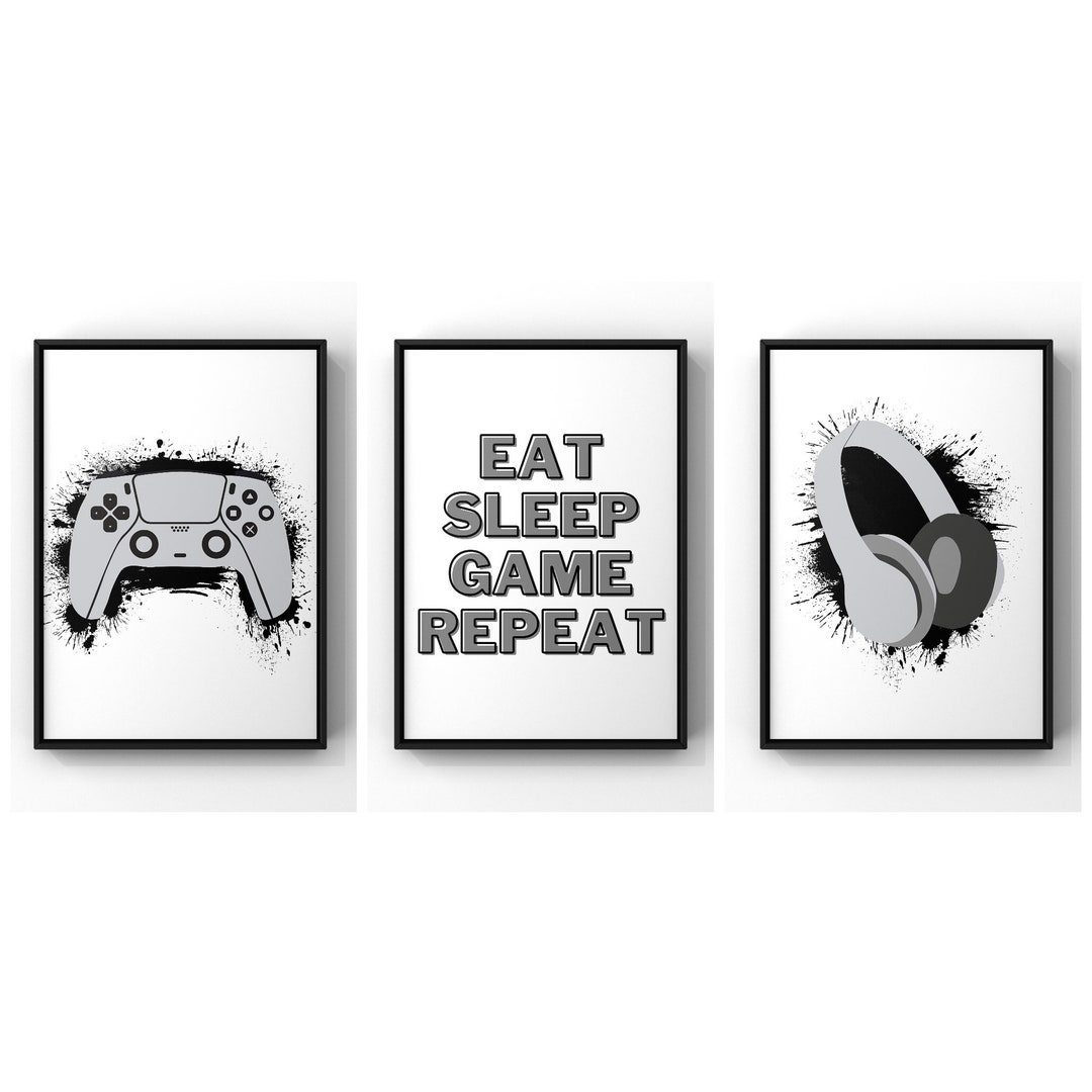 Gaming Prints Personalised, Gaming Poster, Games Room Wall Art, Boys ...