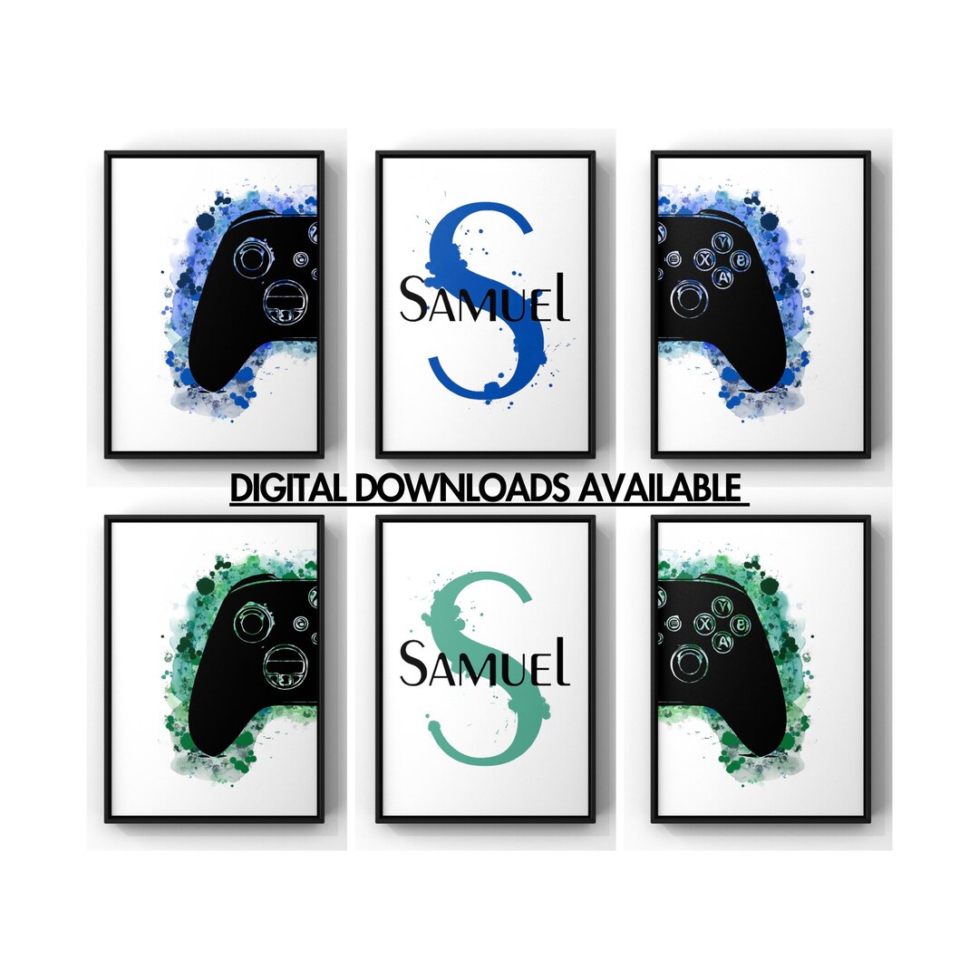 Gaming Prints Set of 3 for Games Room Digital Download Gaming Poster ...
