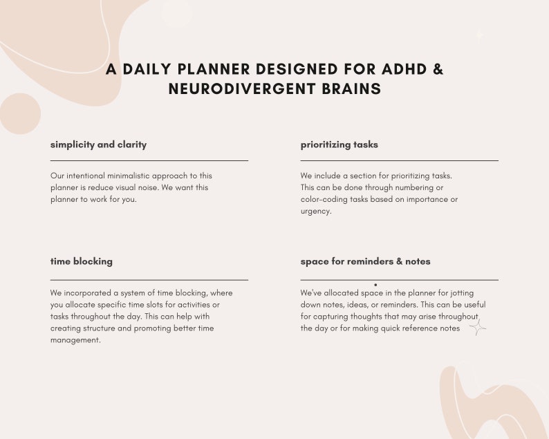ADHD and Neurodivergent Daily Digital Planner for Ipad, Research-based ...