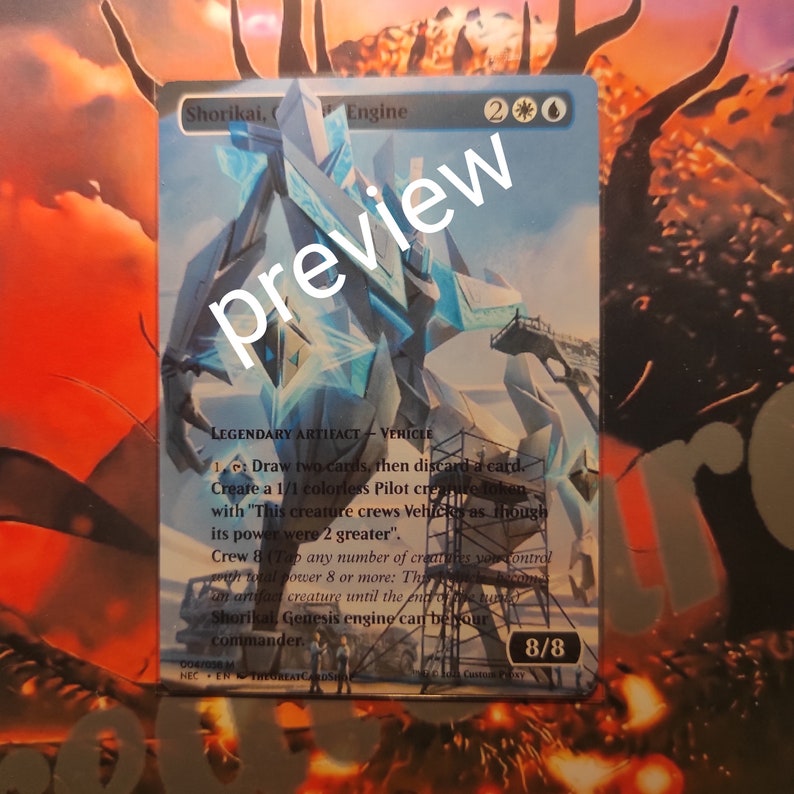 Shorikai Genesis Engine Magic Full Art Personnalisé - Etsy France