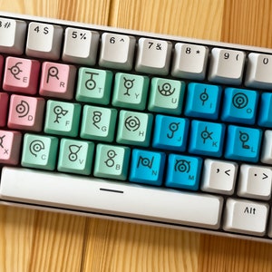 Unown Keycap Set Pokemon Keycaps Custom Keycaps Gifts for Gamers Gifts ...