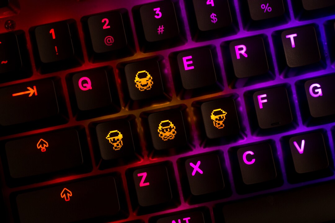 Pokemon Ash Arrow Keycap Set, Artisan Keycaps, Custom Keys for Cherry ...