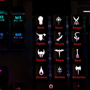 Dungeons and Dragons Keycap Set, Artisan Keycaps, Custom Keys for ...