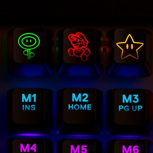 Mario Keycap Set, Artisan Keycaps, Custom Keys for Cherry MX Keyboard ...