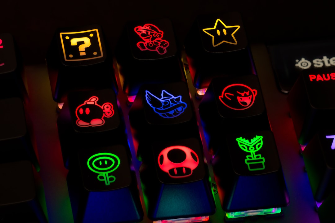 Mario Keycap Set, Artisan Keycaps, Custom Keys for Cherry MX Keyboard ...