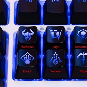 Diablo 4 Keycap Set Custom Keycap Mechanical Keyboard Unique Gamer ...