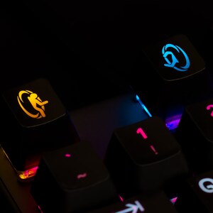 Portal Keycap Set, Artisan Keycaps, Custom Keys for Cherry MX Keyboard ...