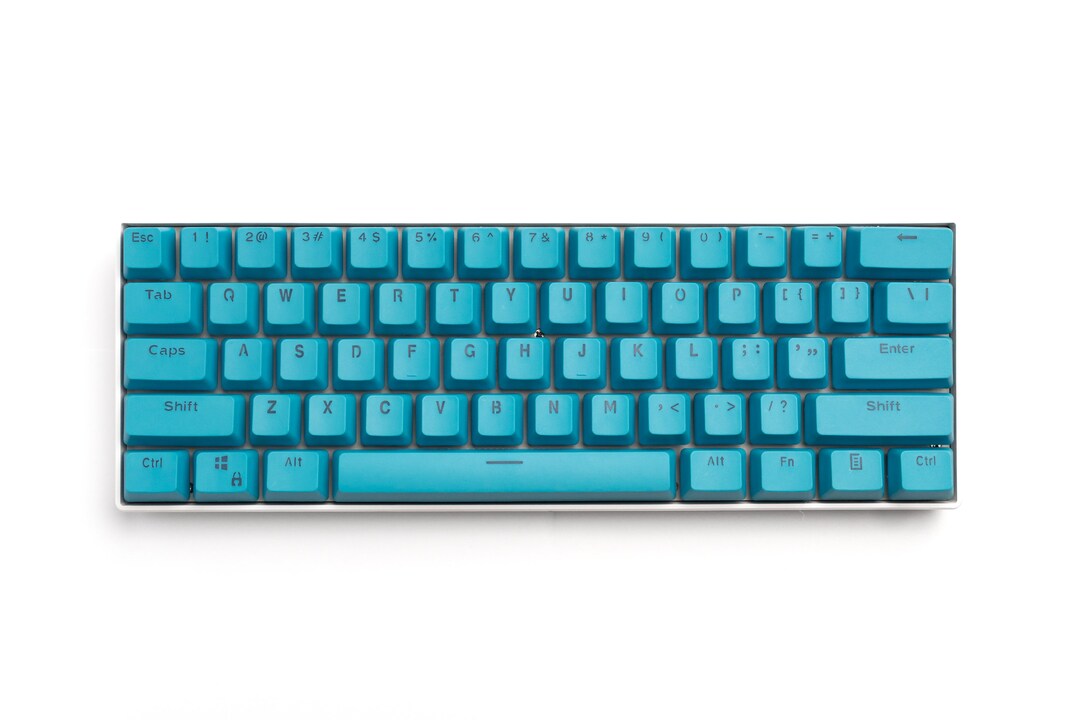 Sky Blue Keycap Set 104 Pc W/ Free Custom Keycap! | Backlit Doubleshot ...