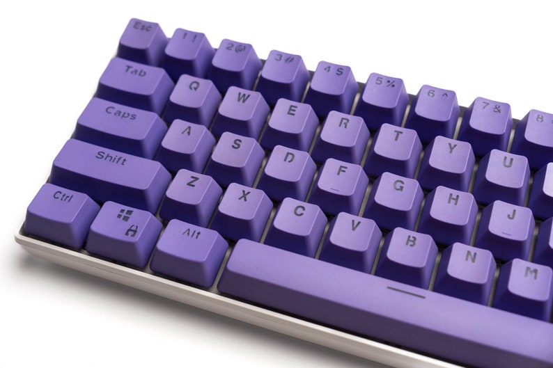 Purple Keycap Set 104 Pc W/ Free Custom Keycap Backlit - Etsy